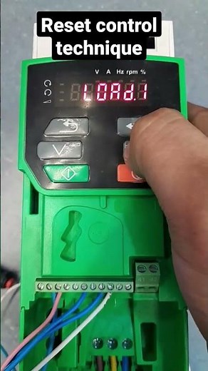 default setting nidec vfd c200 control technique