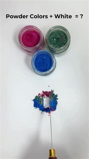 Watch Powder Colors Melt Into Ice Gray