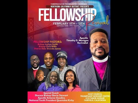 Welcome to TOPUC’s Fellowship Revival with Bishop Monigan - Night #2!!