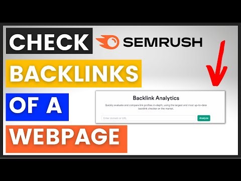 How To Check Backlinks Of A Page Or URL? (Using Semrush)