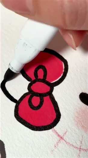 Hello Kitty: A Cutie with Colorful Acrylic Markers