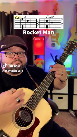 Elton John Rocket Man Guitar Chords Tutorial