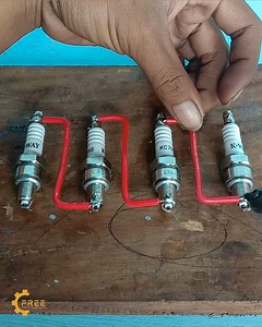 I make free electricity 220v use spark plug and copper wire | Free Energy Generator
