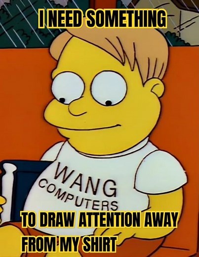 WANG Computers (from "Treehouse of Horror IV") #simpsons