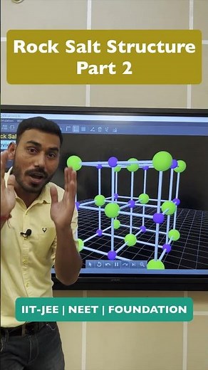 Rock Salt Structure in 3D | Part 2 | Solid State | Visualise Chemistry