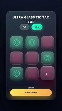 Tic Tac Toe game using HTML, CSS & JS 🎮 #SHORT_14