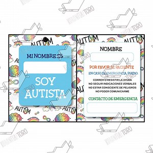 Autism Emergency ID Cards: Printable Information for Children & Adults - Etsy Canada