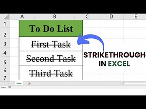 How to Add and Remove Strikethrough in Excel