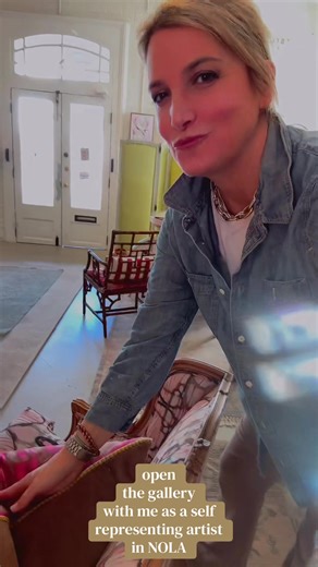 open the studio gallery with me this beautiful morning #atelier #studioamandatalley #magazinestreet #lowergardendistrict #nola