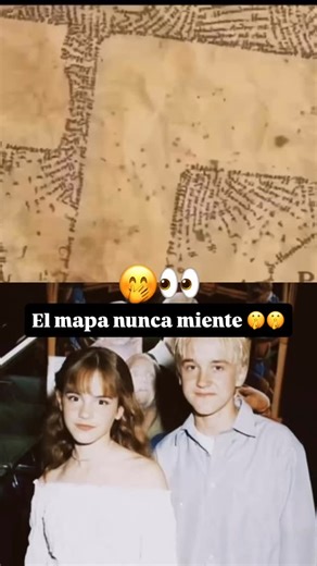 No apto para Muggles on Instagram: "El Mapa del Merodeador nunca engaña… 🗺️✨ y esta vez marca dos puntitos demasiado juntos 👀💫 Hermione y Malfoy en modo “no era odio, era tensión” 🐍📚💖 Porque hay encuentros que ni la magia puede ocultar… 🔮🔥 #Dramione #ElMapaDelMerodeador #WizardingVibes #MagicCouple #EnemiesToLovers Potterhead FanMoment ShipIt MagiaPura IGWizard ✨"