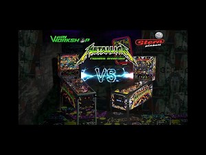4k Virtual Pinball vs Real Pinball......Stern Metallica Comparison