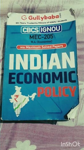post graduation MA indian economic policy book👌🥰#shorts