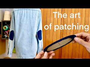 Adding Elbow Patches to Ripped Jacket - Useful Craftsmanship 🧵🪡