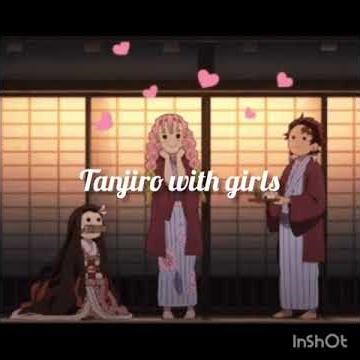 inosuke with girls #tanjiro #zenitsu #inosuke #kny #demonslayer #👺👺