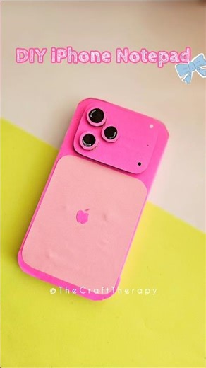 DIY iphone notepad using cardboard #cardboard #cardboardcrafts #diy #crafts #iphone #craftideas #art