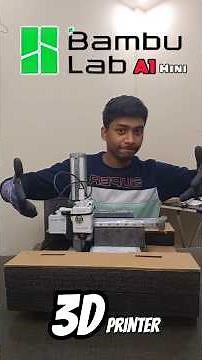 Bambu Lab A1 mini 3D printer Unboxing and Setup #3dprinting #3dprinter #bambulab