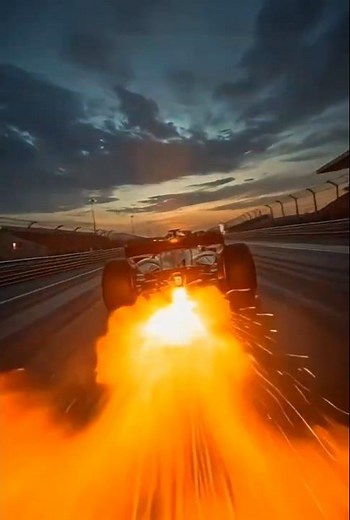 F1 Driver's Intense Sunset Lap | Cockpit View at Golden Hour! #edit #automobile #car #1million