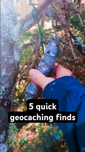 5 geocaching finds