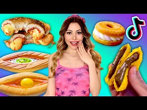 Trying VIRAL TIKTOK Sandwich Hacks! | Sweet and Savory