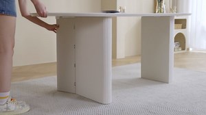 Extendable Dining Table Set for 4, 5 Piece Modern Dining Room Table with 4 Chairs, White Expandable Kitchen Table for 4-8 Person, Dinner Table 70.86" to 86.61" L