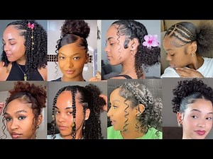 Gorgeous 🥰 Quick Natural Curly Hairstyles! curly hair tutorial
