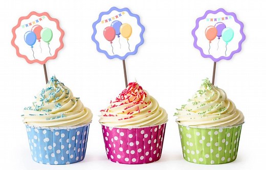 Add Flair to Your Cupcakes With Free Printable Toppers | LoveToKnow