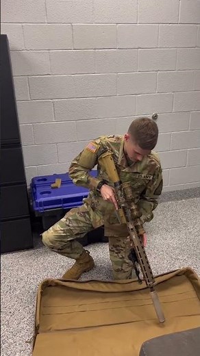 💯 Weapons safety is key. Even with a BB gun. Learn these skills in the Army National Guard.