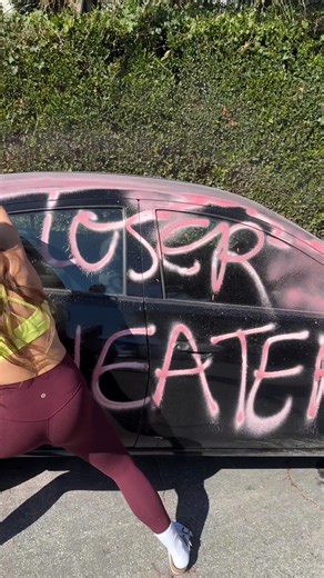834K views · 6.2K reactions | Angry Woman spray paints cheating fiancé's car! 勞 Woman tracks her fiancé's location and finds out he has been cheating on her with another woman and is at her house. She decides to get revenge and spray paints his car! #viralvideo #surprise #couple #cheating #funny #prank | Jamie and Blake | Facebook