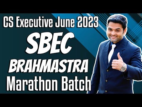FREE CS Executive Online Classes | SBEC | Marathon Revision Batch | Types of Companies