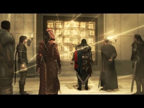 Codex Pages Deciphered: Ezio, Mario, Paola, Machiavelli Gather at Villa's Wall (Assassin's Creed 2)