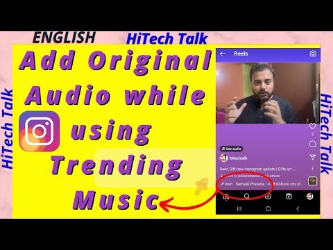 Add original audio while using trending music in Instagram | Use original Audio with trending Music