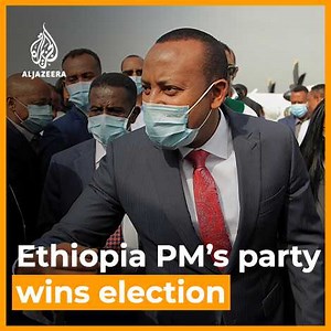The party of Ethiopia’s PM Abiy Ahmed has won a landslide victory in parliamentary elections, assuring him of a second five-year term in office amid an opposition boycott and the conflict in the northern Tigray region https://aje.io/4m83hb | Al Jazeera English