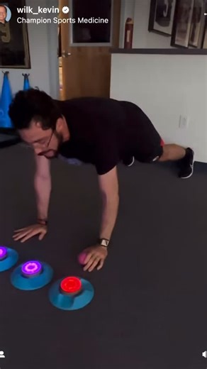 Kevin Wilk, DPT, FAPTA on Instagram: "Shoulder Stabilization Exercise: 👉. Ball flips with catches with NeuroCognitive responses using @blazepod 👉.🔴 target light - right hand catch & tap red light 👉 🔵 target light - left hand catch & tap blue light 👉. This is an excellent weight bearing shoulder stabilization exercise with hand-eye coordination & reaction times recorded…: 🙌 Tough & fun drill - @rodthekicker3 is crushing the drill with excellent focus ! 🙌 BLACK FRIDAY SALE TODAY WITH @blaz