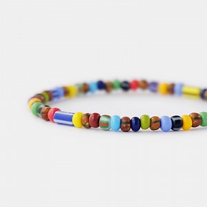 Multicolor Beaded Bracelet, 4mm Colorful Beads Bracelet for Men, Vintage Glass Beads Stretchy Bracelet, Boyfriend Bracelet, Gift for Him - Etsy Canada