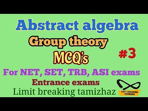 Group theory MCQS | Order of an element | Abstract algebra| For competitive exams |with explanation