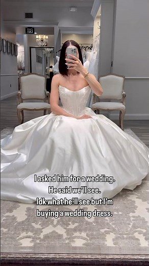 NEW Basque Waist Ball Gown - Just What We Want! 🤍