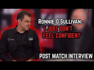 Ronnie O’Sullivan Reaction | World Championship 2025 | RAW POST MATCH INTERVIEW