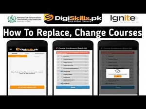 How To Drop, Replace, Change, Add selected Course in digiskills LMS Free Training Program in Batch 2