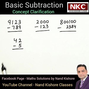 9.6K views · 606 reactions | Basic Subtraction - Carrying Over Concept in details..Helpful for Parents and School Students | Maths Solutions by Nand Kishore | Facebook
