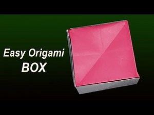Easy Origami Box Tutorial | How to Make a Paper Box Step by Step