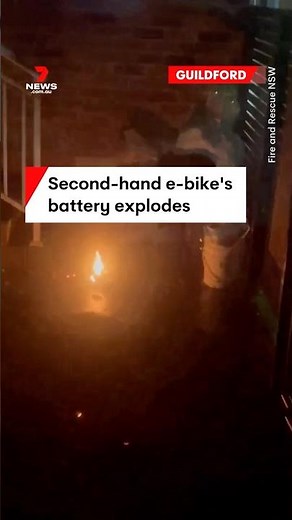 E-bike battery explodes in Sydney courtyard