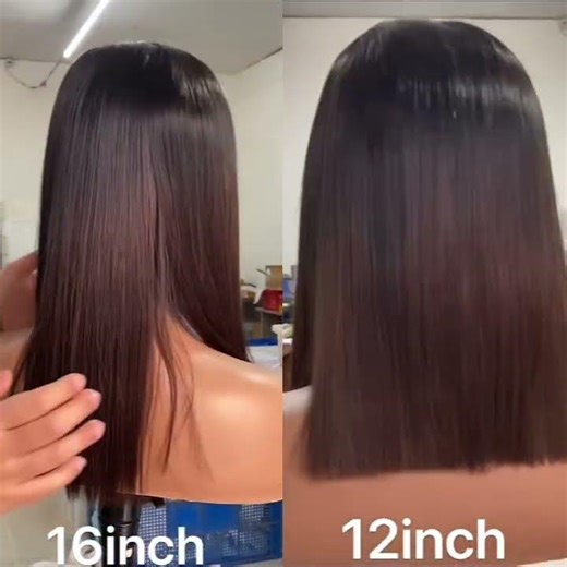 Chic straight bob wig in a trendy ombre brown shade