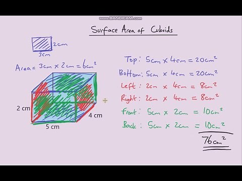 Calculating Total Surface Area of Cuboids