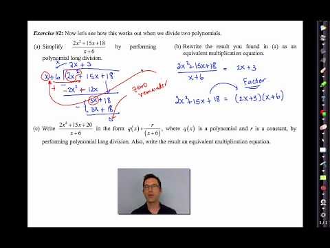 Common Core Algebra II.Unit 10.Lesson 10.Polynomial Long Division