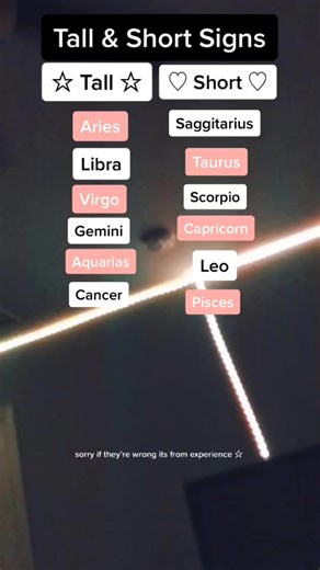 Zodiac Sign Height Differences Explained