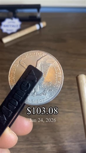 SoundMoneyMetals on Instagram: "Silver Eagles melting over 100x Face Value January 24, 2026 *** If you or someone you know would like to test metals with a Pocket Pinger, they’re available on the link in the profile, Amazon, and eBay. The Pocket Pinger includes full access to the StackerTools App on iPhone, Android, and compatible computers. Disclaimer: All the risks associated with pinching a coin in between your fingers and then tapping it with plastic and/or wood are present when using the de