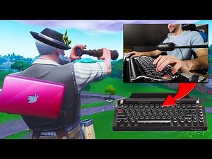 I WIN Fortnite with a TYPEWRITER