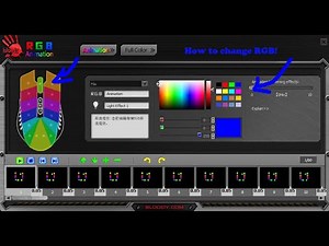 how to change RGB animation of Bloody Mice