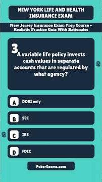 New Jersey Insurance Exam Prep Course – Realistic Practice Quiz with Rationales
