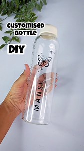 Customised Bottle For Myself 🧴 I used Cricut Maker 3 machine @cricut_in #art #artist #artistsoninstagram #artandcraft #artwork #artofinstagram #artoftheday #decoracion #homedecor #decor #bestoutofwaste #cricut #cricutmade #cricutmaker #cricutcrafts #cricutindia #womensday #womensupportingwomen #customised #personalised #gift #bottle #sipper #name #measuring | Mansi's Handmade